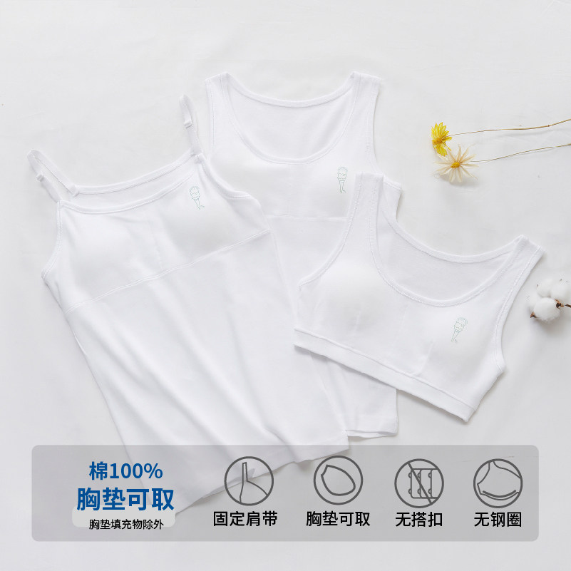 [USD 65.21] GUNZE County is a pure cotton adolescent white bras for ...