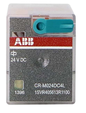 ABB小型中间继电器CR-M024DC2L线圈电压24VDC触点2开2闭8脚10A