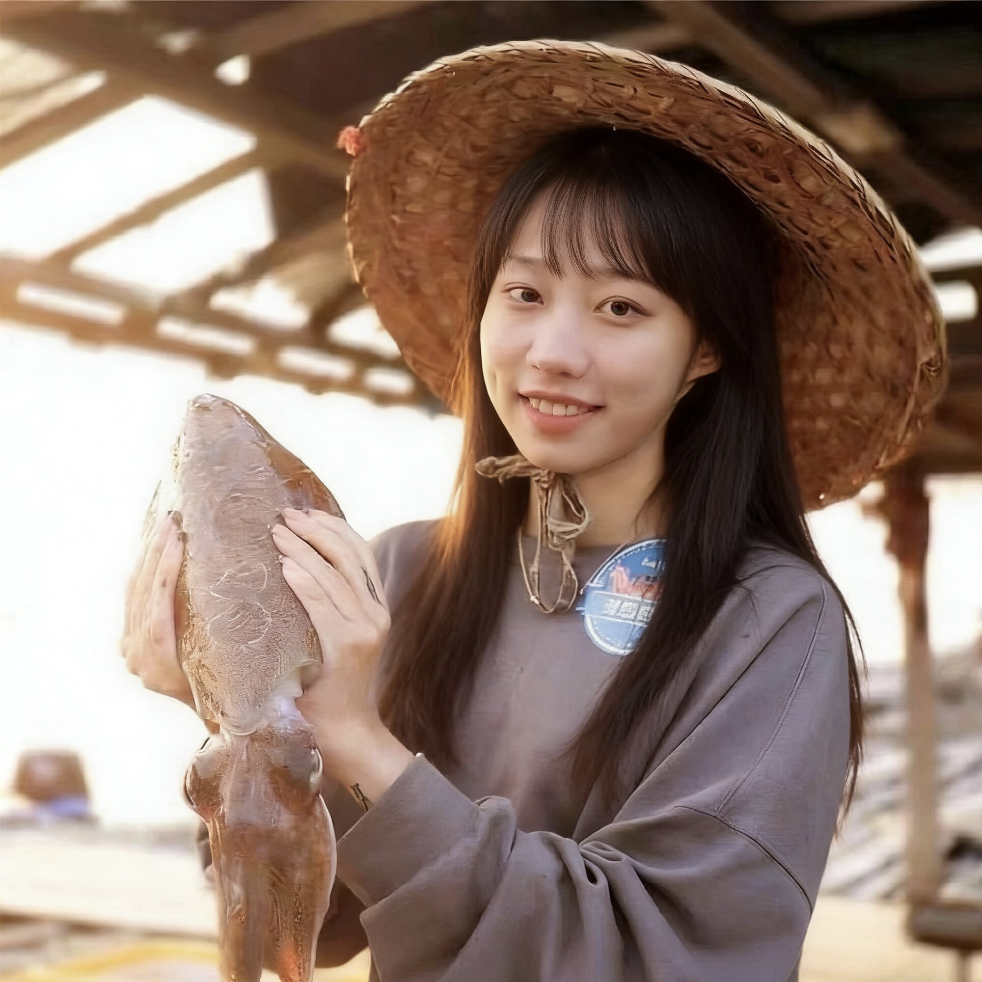 渔港姑娘 海鲜 渔船直销