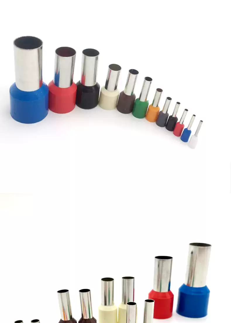 紫铜管形预绝缘端头E1508/1510/1512/VE2508/2510/251218欧式插针