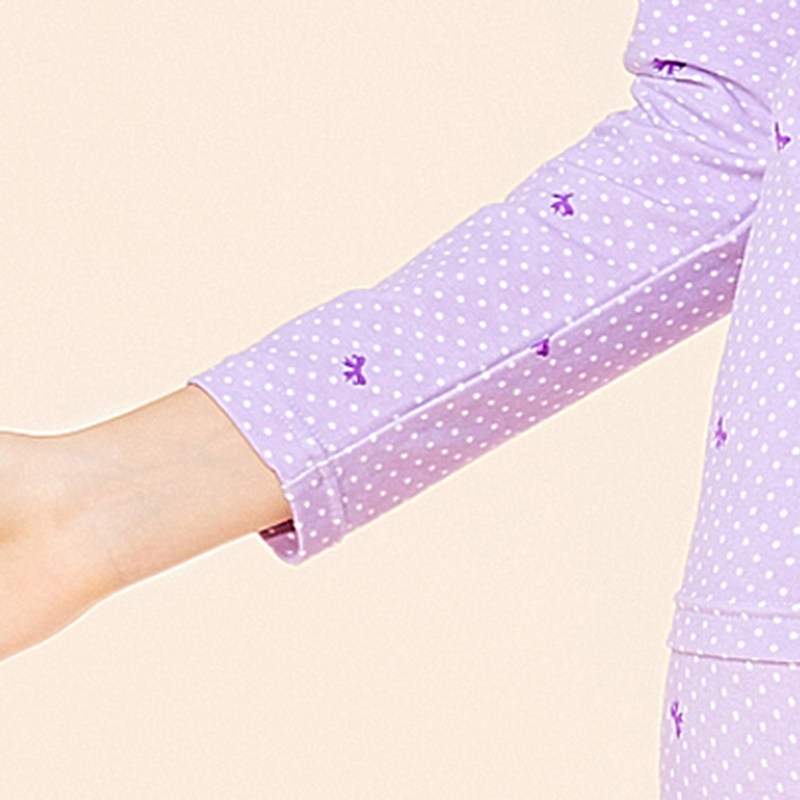 Bai Ling Bai Li Qiu Yi Qiu suit cotton thin women's thermal underwear ...