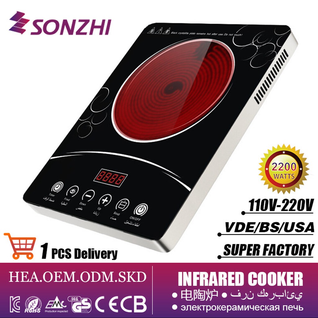 Smart ceramic cooktop - perfect for home, travel, and overseas use ...