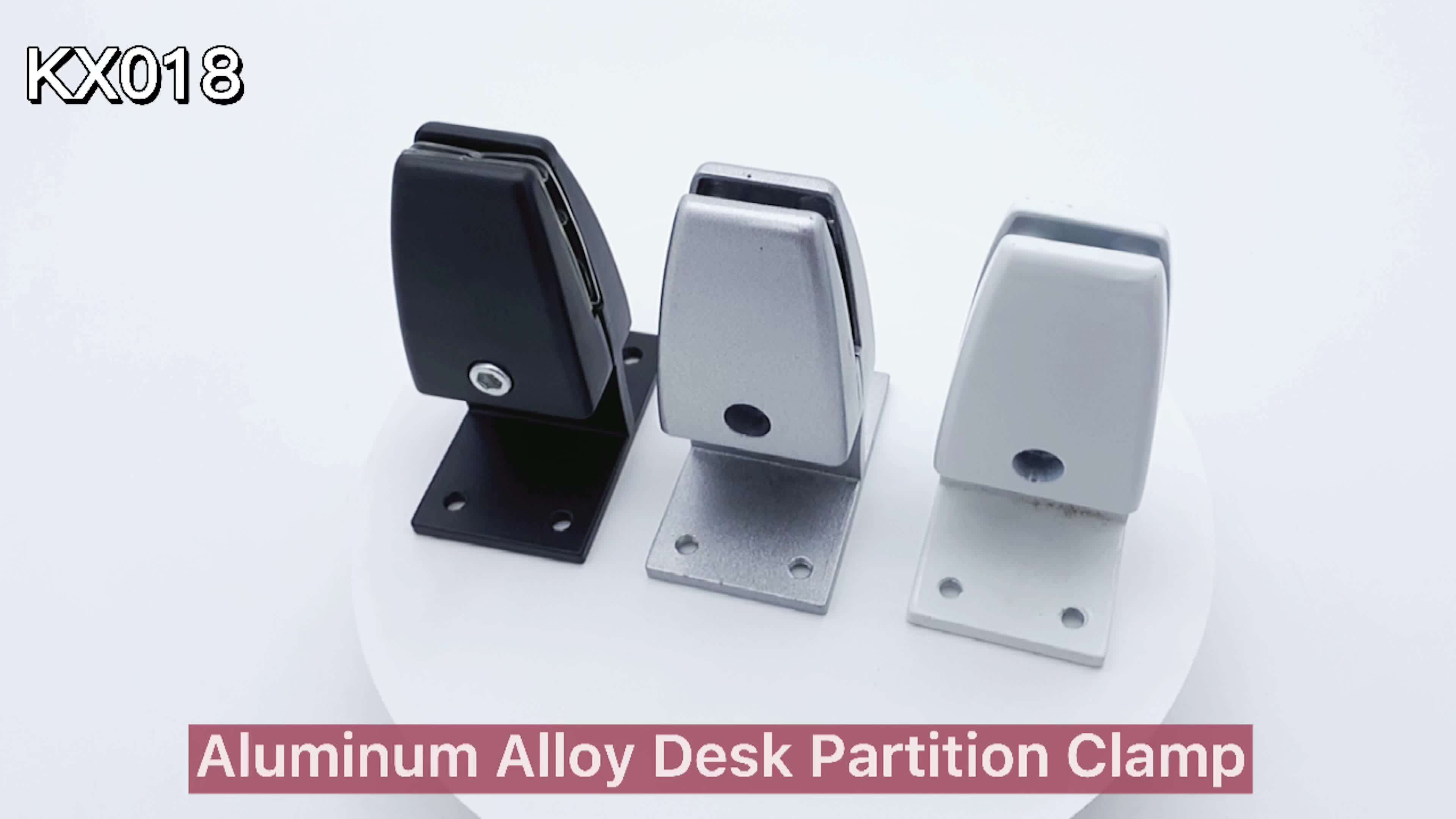 Office Aluminum Alloy Desktop Glass Acrylic Panel Screen Holder Bracket ...