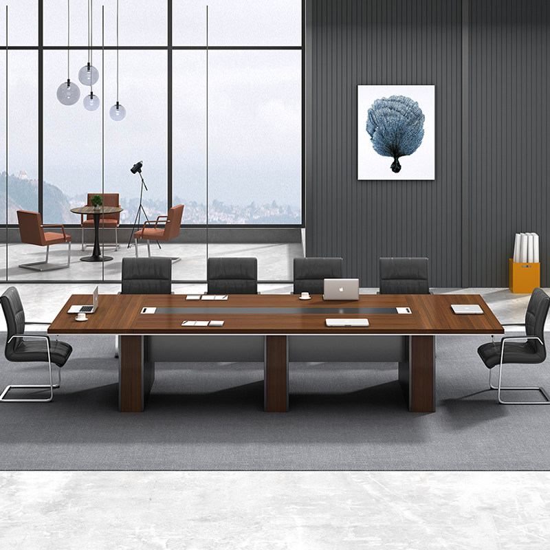 [USD 239.64] Large Meeting Table Long Table Simple Modern Long Bar ...