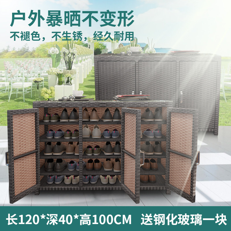 Balcony storage cabinet finishing cabinet Cabinet waterproof sunscreen ...