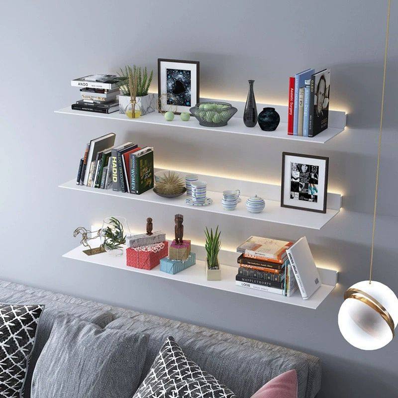 What makes this luxury aluminum alloy shelving unit with built-in led ...