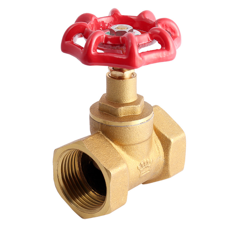 Crown brass stop valve thickened high temperature resistant wire mouth ...