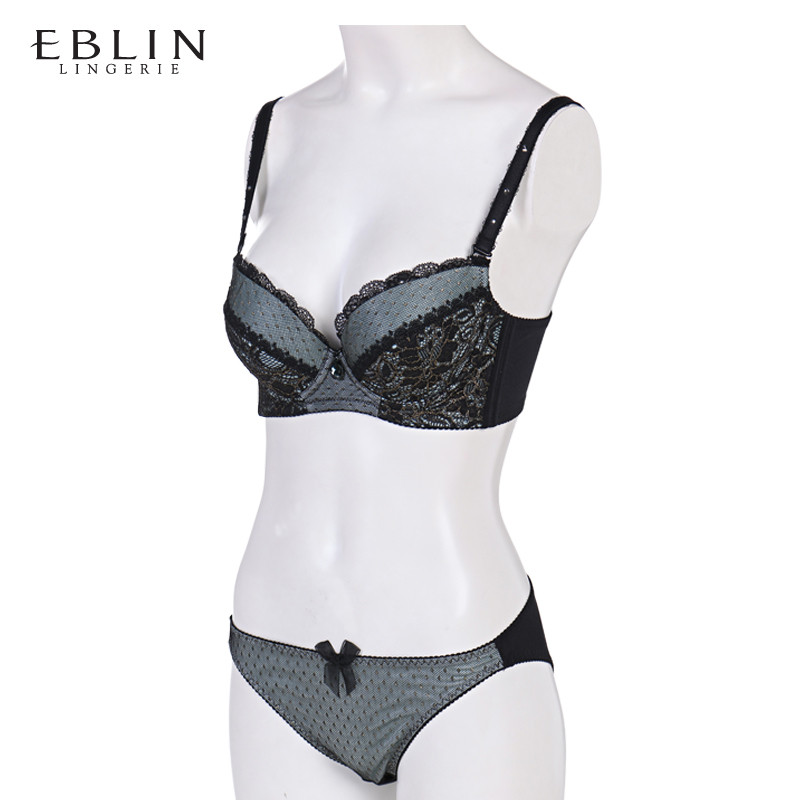 Купить Комплект нижнего белья eblin 时尚性感蕾丝内衣套装文胸+内裤ecbr763091+ecwp763091 в интернет-магазине с ...