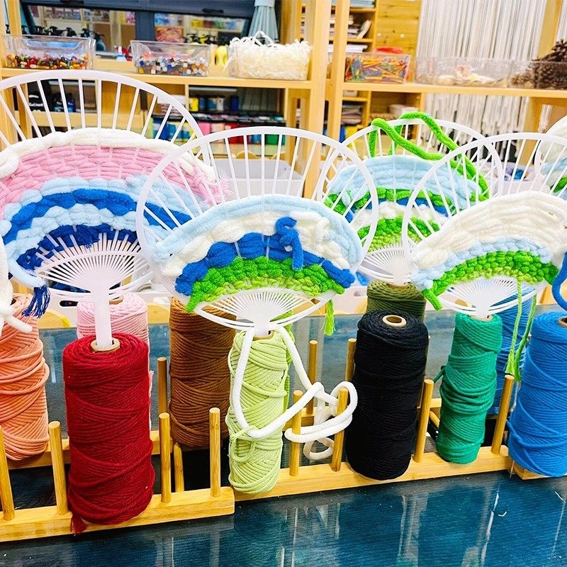 Graduation season yarn fan, handmade diy woven fan umbrella, a must ...