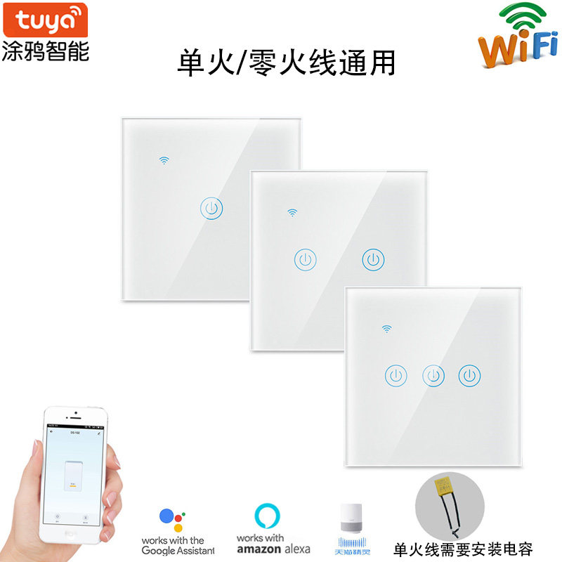 [USD 23.96] Graffiti Smart WiFi Wall Switch Single Fire Zero Fire Wire ...