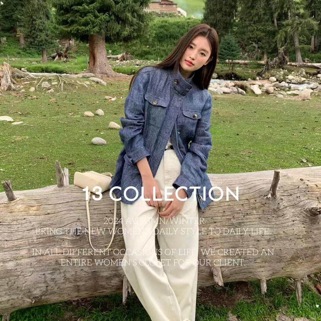 13.R深圳精品小众设计师款2024秋季新款韩系休闲百搭港风外套-Taobao