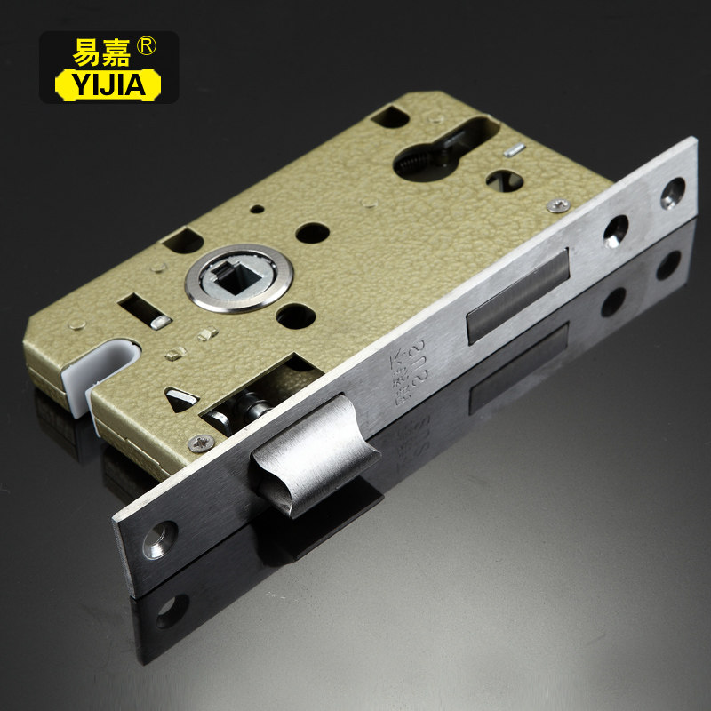 Yijia black American door lock indoor silent room door lock modern ...