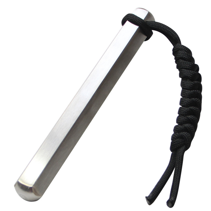 304 Stainless Steel Solid Cool Pen Tactical Self-defense Stick Six-edge ...