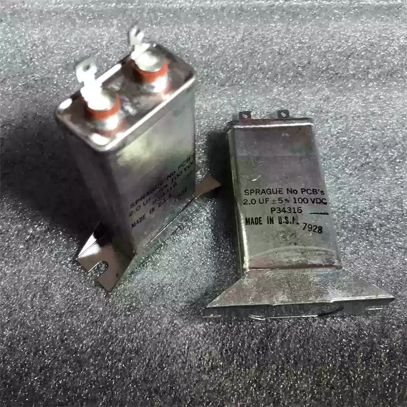 古董美国SPRAGUE 2UF 25VAC 60VAC 220VAC 100V 200V胆机油浸电容