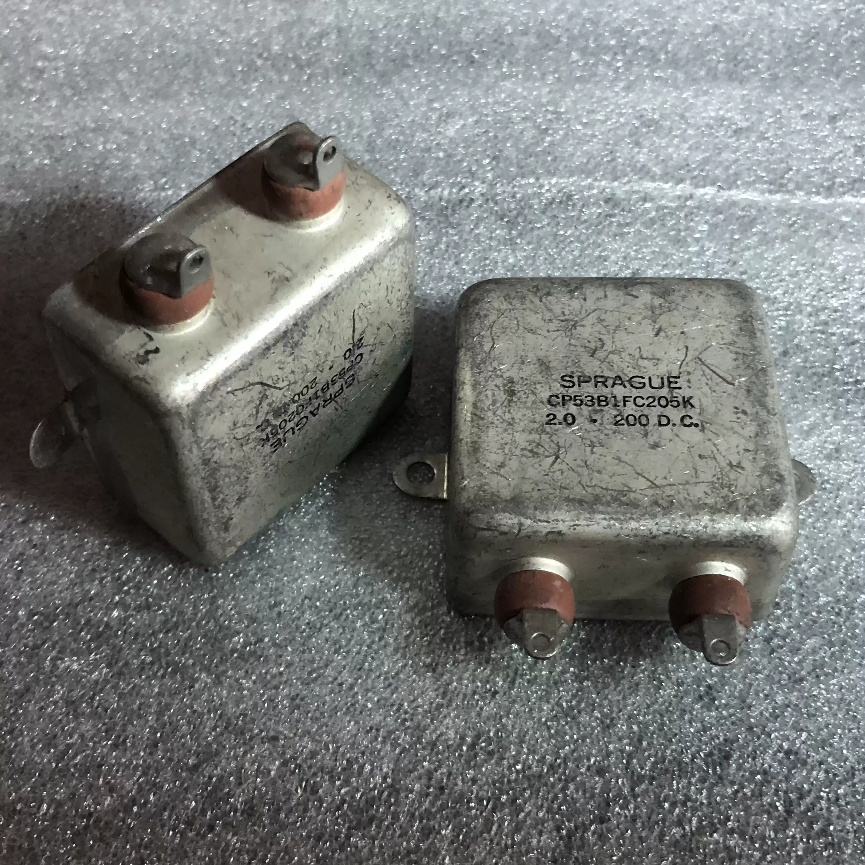 古董美国SPRAGUE 2UF 25VAC 60VAC 220VAC 100V 200V胆机油浸电容