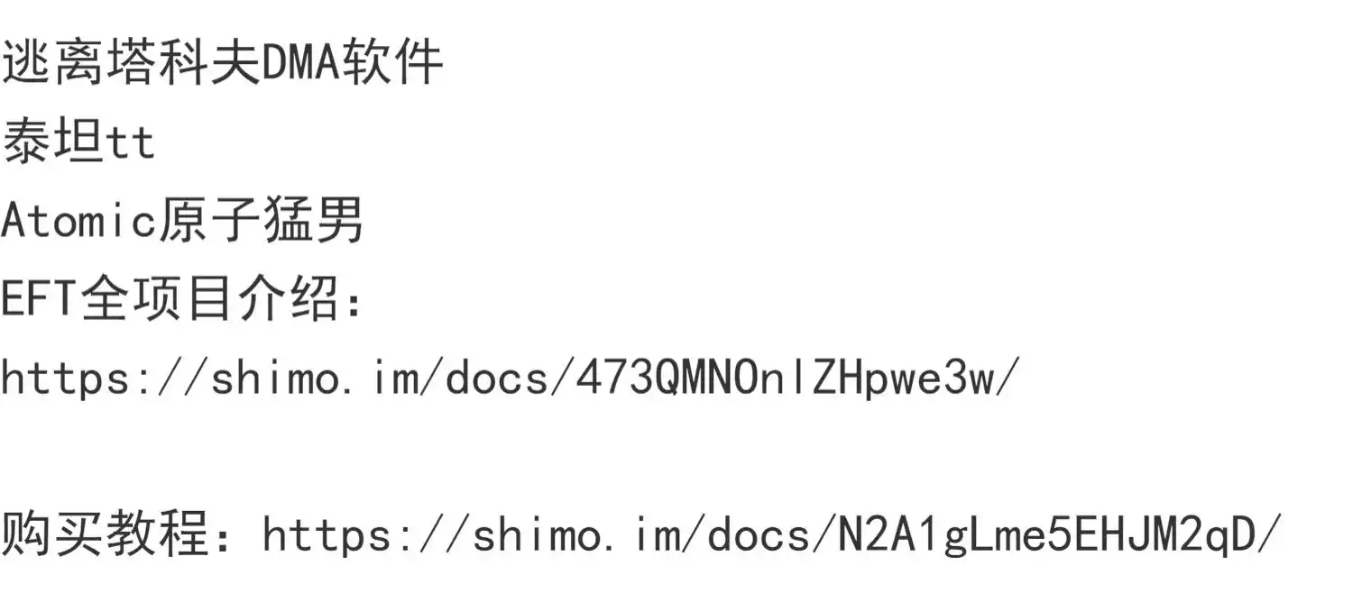 泰坦-TT-Atomic塔科夫DMA软体 东欧区稳定专业工具 简体中文版STEAM游戏充值卡