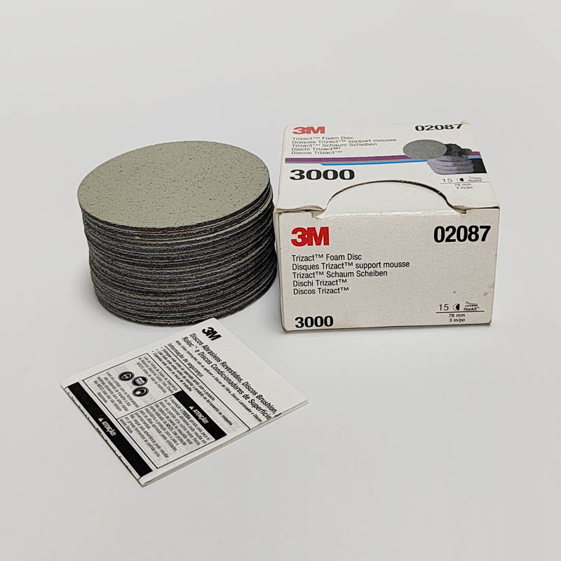 3M 02087背绒研磨片3英寸 76mm 3000目漆面海绵圆盘砂 443SA-阿里巴巴