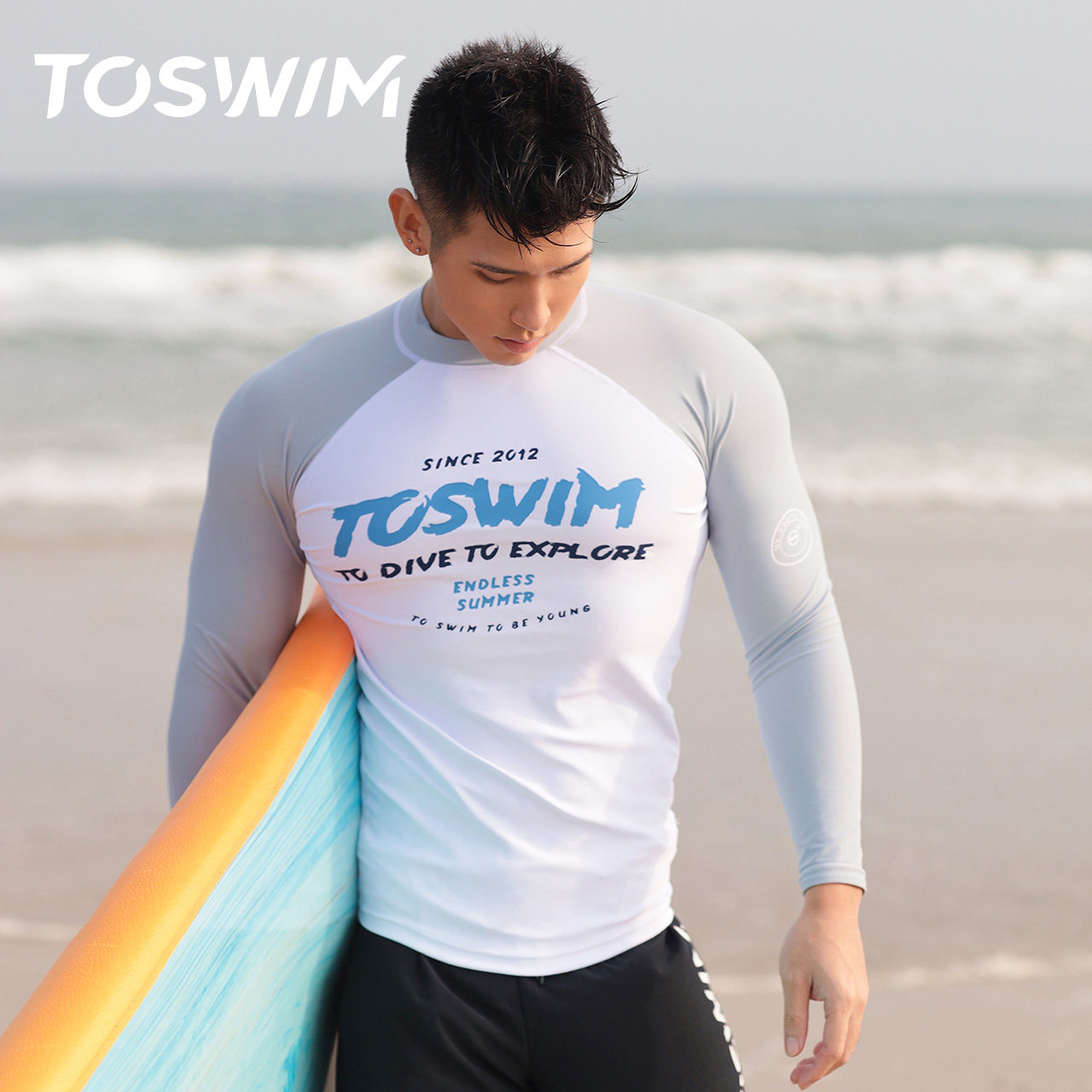 [USD 115.60] TOSWIM swimming trunks male swimsuit suits awkward suits ...
