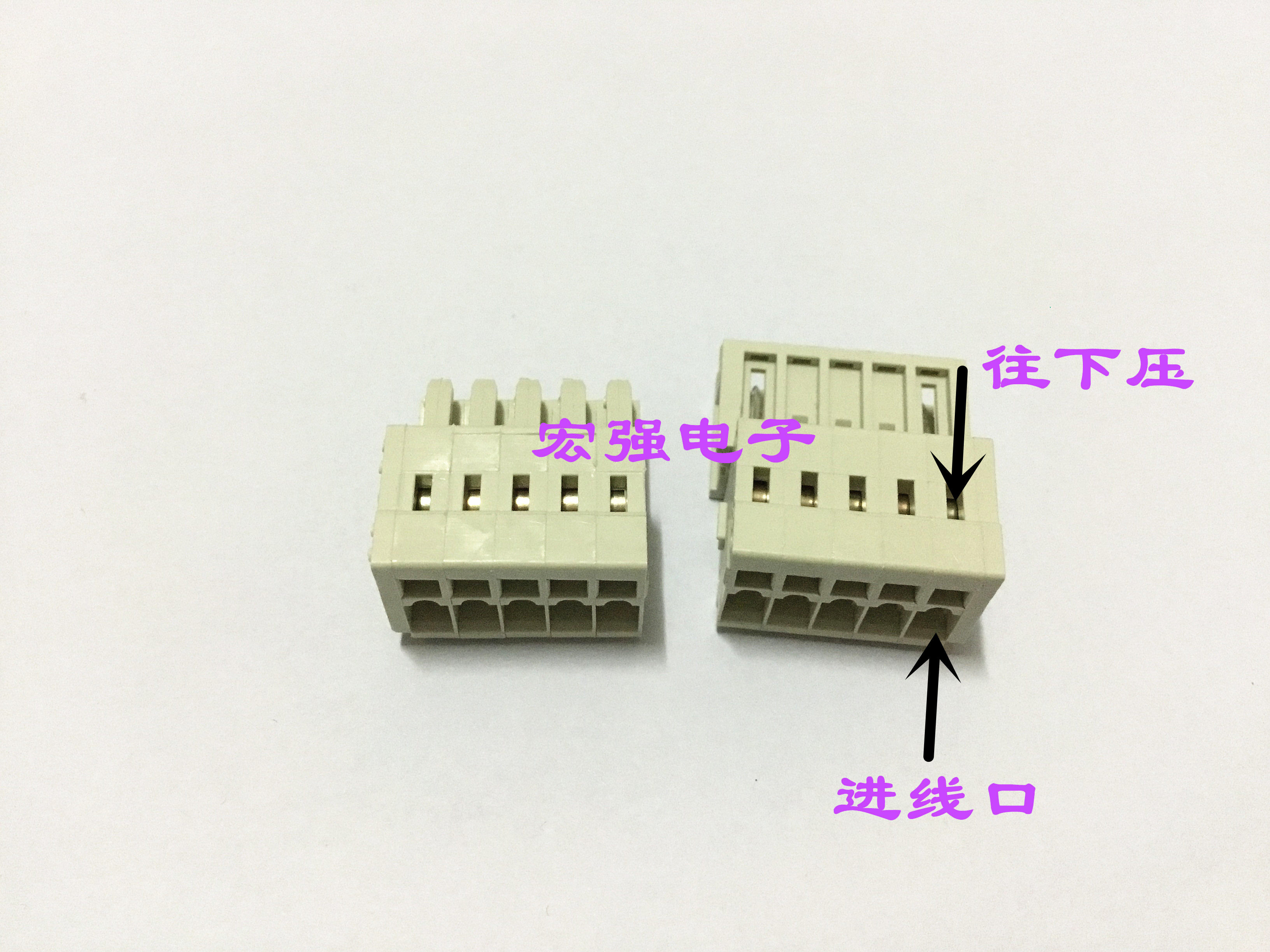 MCS plug-in male and female plug docking connector terminal block ...