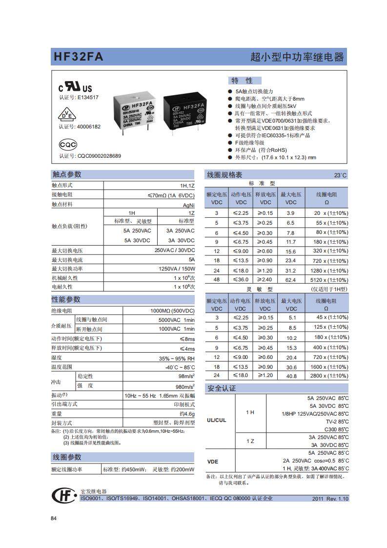 宏发HF-JZC-32FA/006-HS15A250VAC继电器：37–110VDC电磁开关的物理层可靠性分析_继电器_淘宝数码网