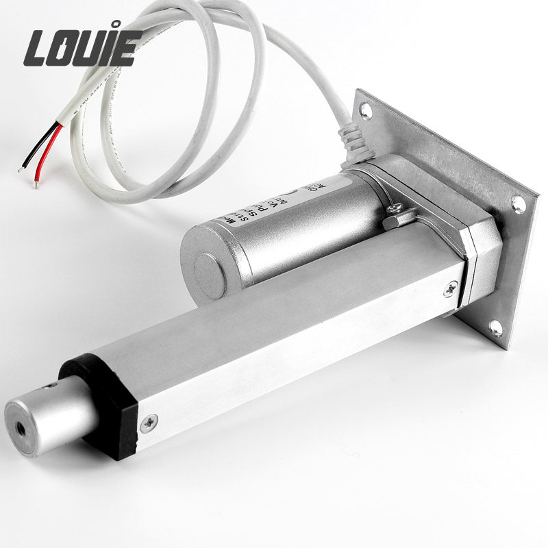 Electric push rod flat seat 10mm-1500mm thread miniature electric push ...