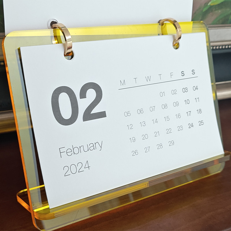 🌟 2025 new desk calendar customizable creative acrylic ornament ...