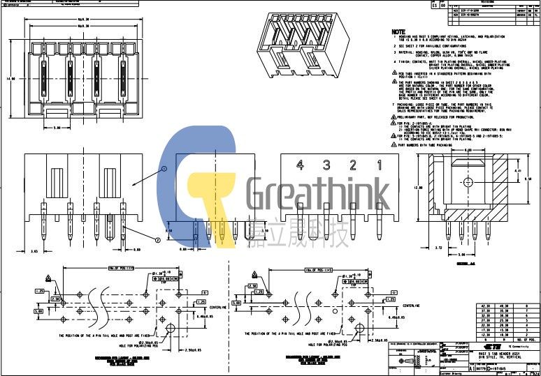 2-1971845-2 TE原厂现货2P, RAST 5 Tab Header, THV间距5mm-阿里巴巴