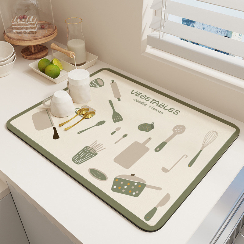 Diatomaceous earth kitchen drain mat: say goodbye to wetness, a new ...