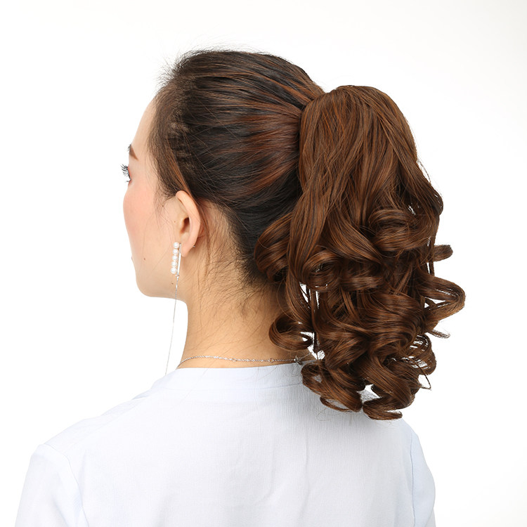 [USD 12.77] Ponytail Wig Women's Short Wig Ponytail Curling Ponytail ...