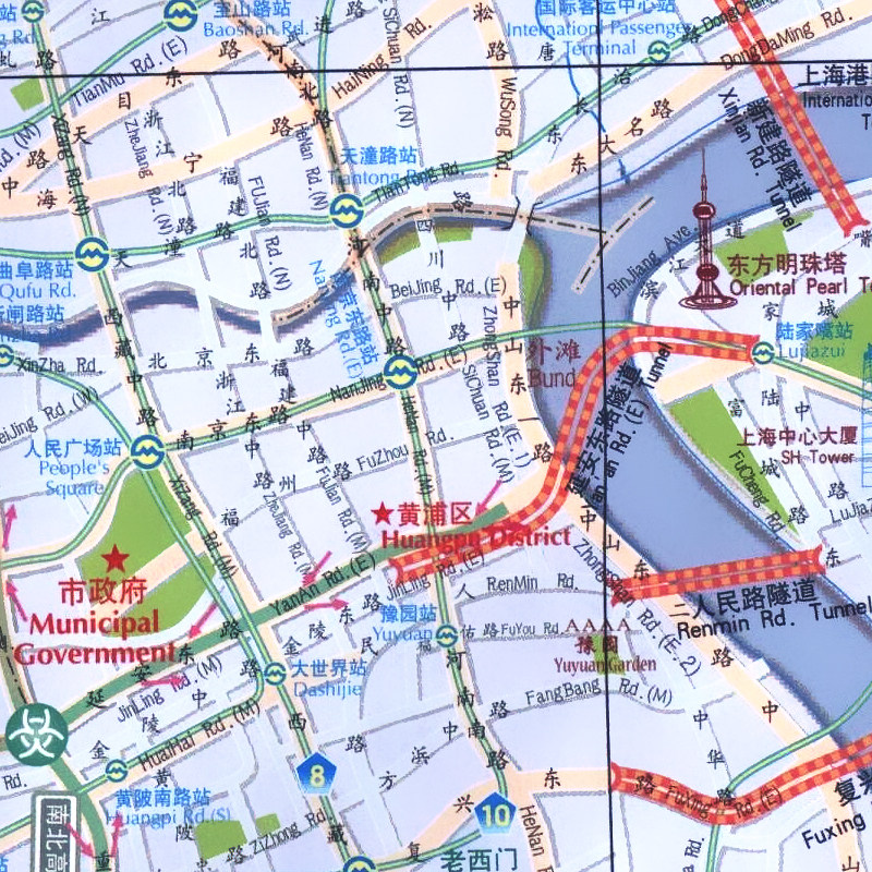 Shanghai Attractions Map