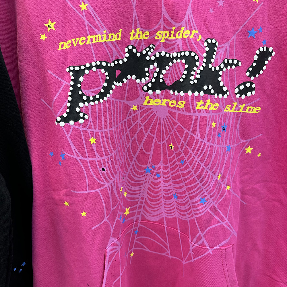 Sp5der Worldwide Young Thug Sp5der Pink Hoodie Clothing