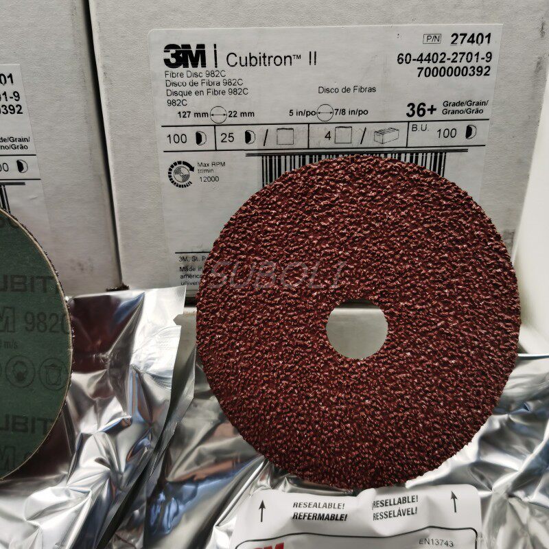 3M 982C钢纸磨片：焊点克星！5寸圆孔36目打磨神器，工厂老师傅都在抢！-切割片-淘宝好物网