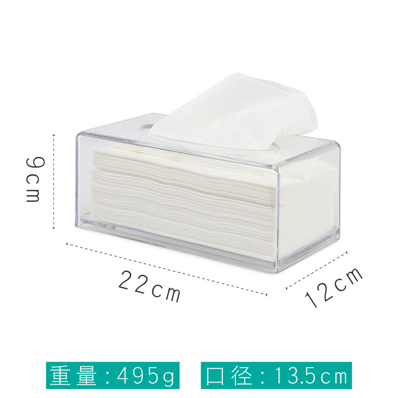 Buy Transparent tissue box living room Ackley Napkin Carton Simple ...