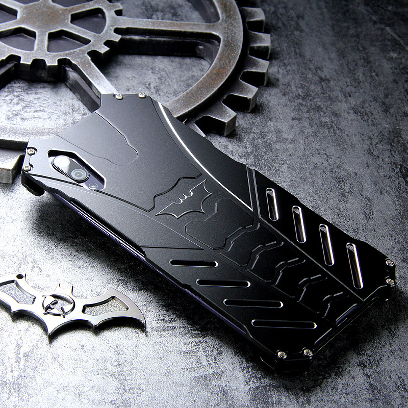 R-Just Batman Shockproof Aluminum Shell Metal Case with Custom Bataran ...
