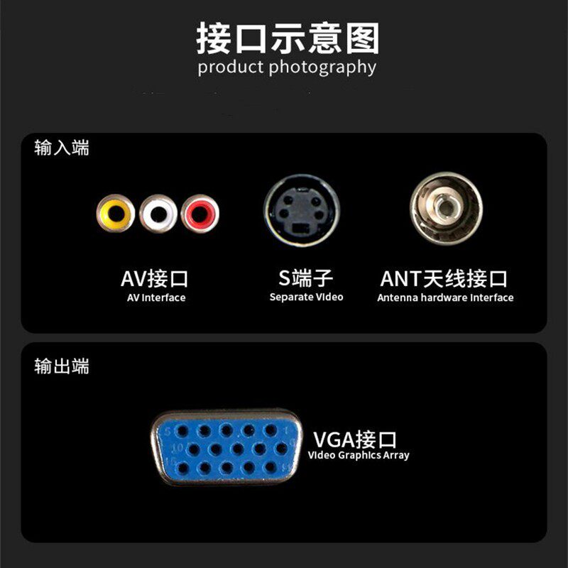 VGA转RF射频闭路信号转换器：老电视也能玩转新电脑？-VGA切换器-淘宝百科网