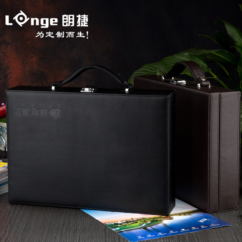 [USD 245.54] Business floor turnover key gift box First floor leather ...