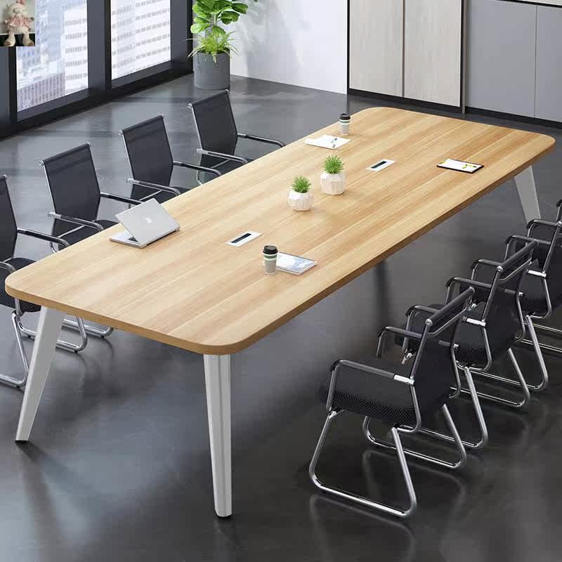 Conference table long table simple modern office small meeting room ...