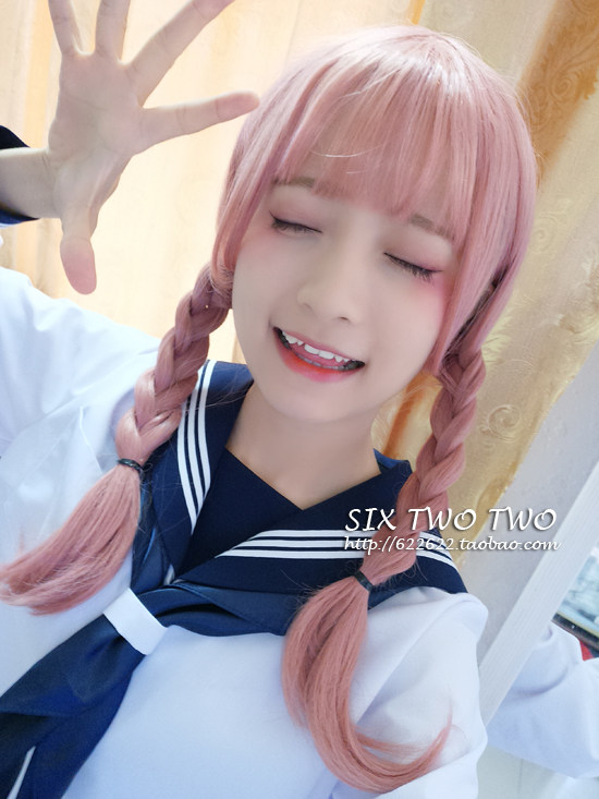 SIXTUTU) Air BANGS Japanese GIRL HEART PINK BUBBLE SUGAR Micro Roll ...