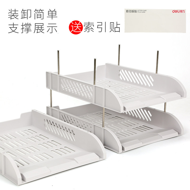 [USD 14.68] Deli Tray 3 Layer Thick Plastic Office Desk Stationery ...