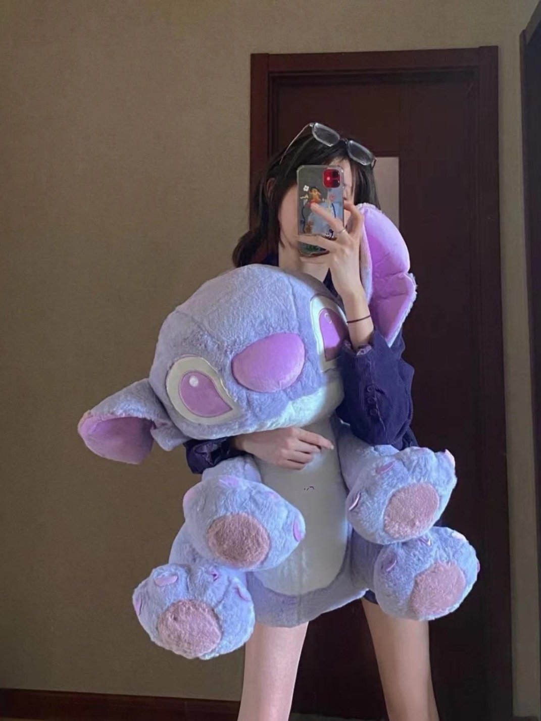 日本Mojy史迪仔玩偶香芋色史迪公仔毛绒六一儿童抱枕情人礼物女值得买吗？_棉花娃娃_淘宝游戏网