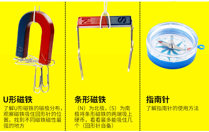 u型磁铁实验-千图网