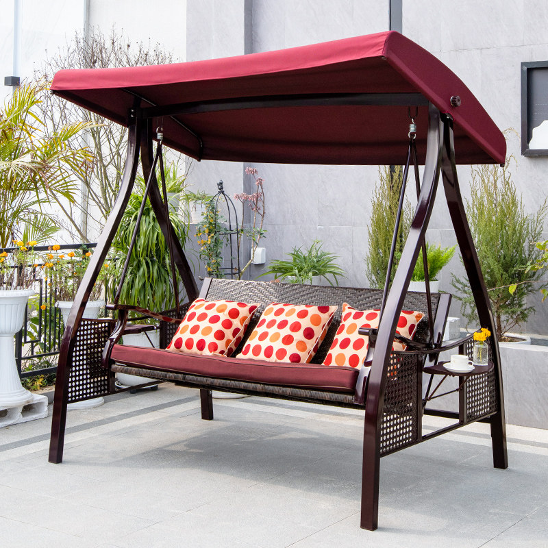 你家的阳台是不是少了一把秋千？户外花园双人摇椅，让生活充满诗意！🌿-户外秋千-淘宝好物网