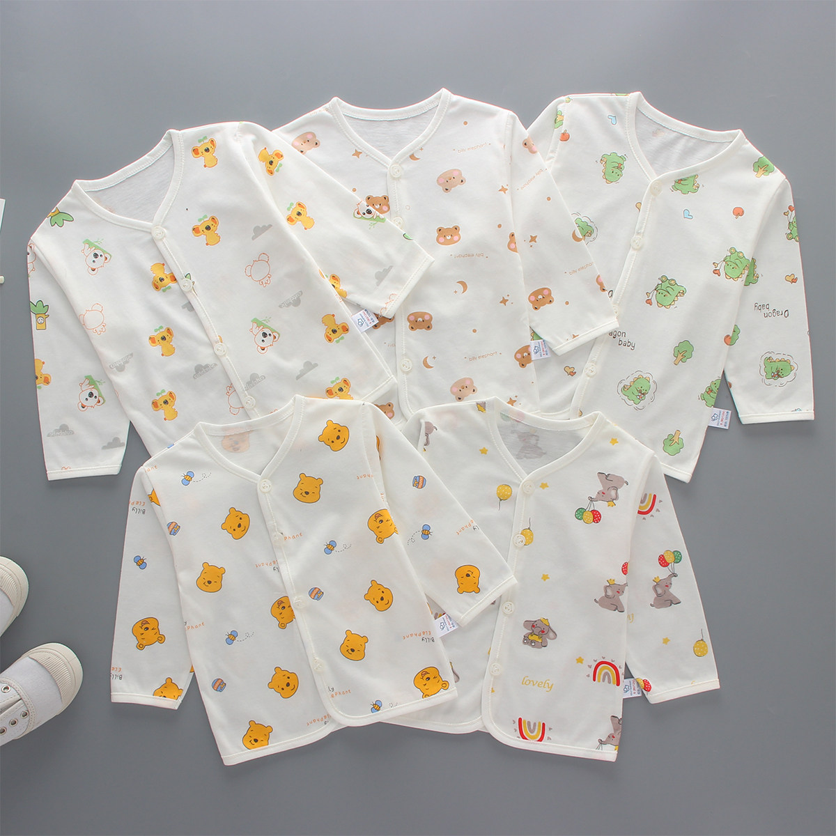Baby's pure cotton single-layer top, a lightweight summer and autumn ...