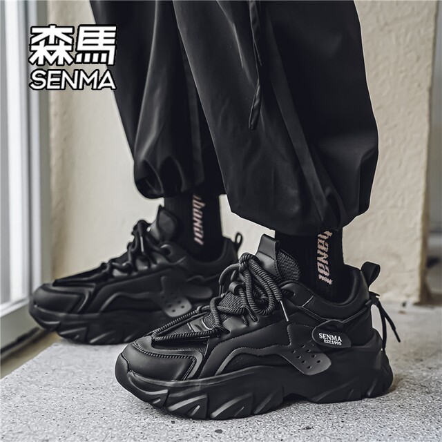 Senma shoes men's shoes thick bottom daddy shoes men's autumn model ...