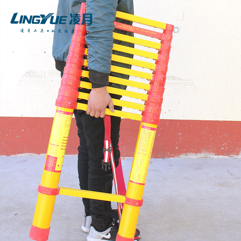 Glass fiber insulated ladder joint ladder herringbone ladder 2 m 5 m 3 ...