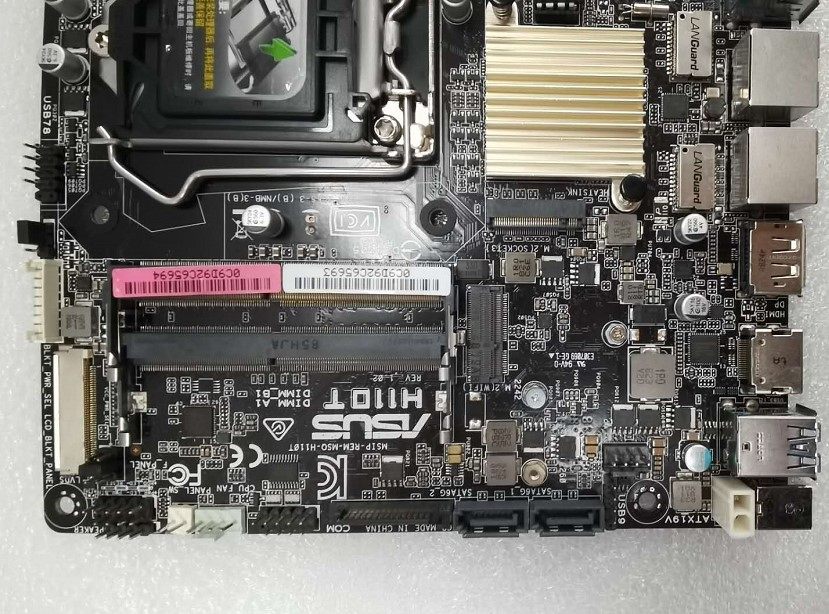 [USD 118.54] Asus Huashuo H110T MINI-ITX Double Network Card One DC ...