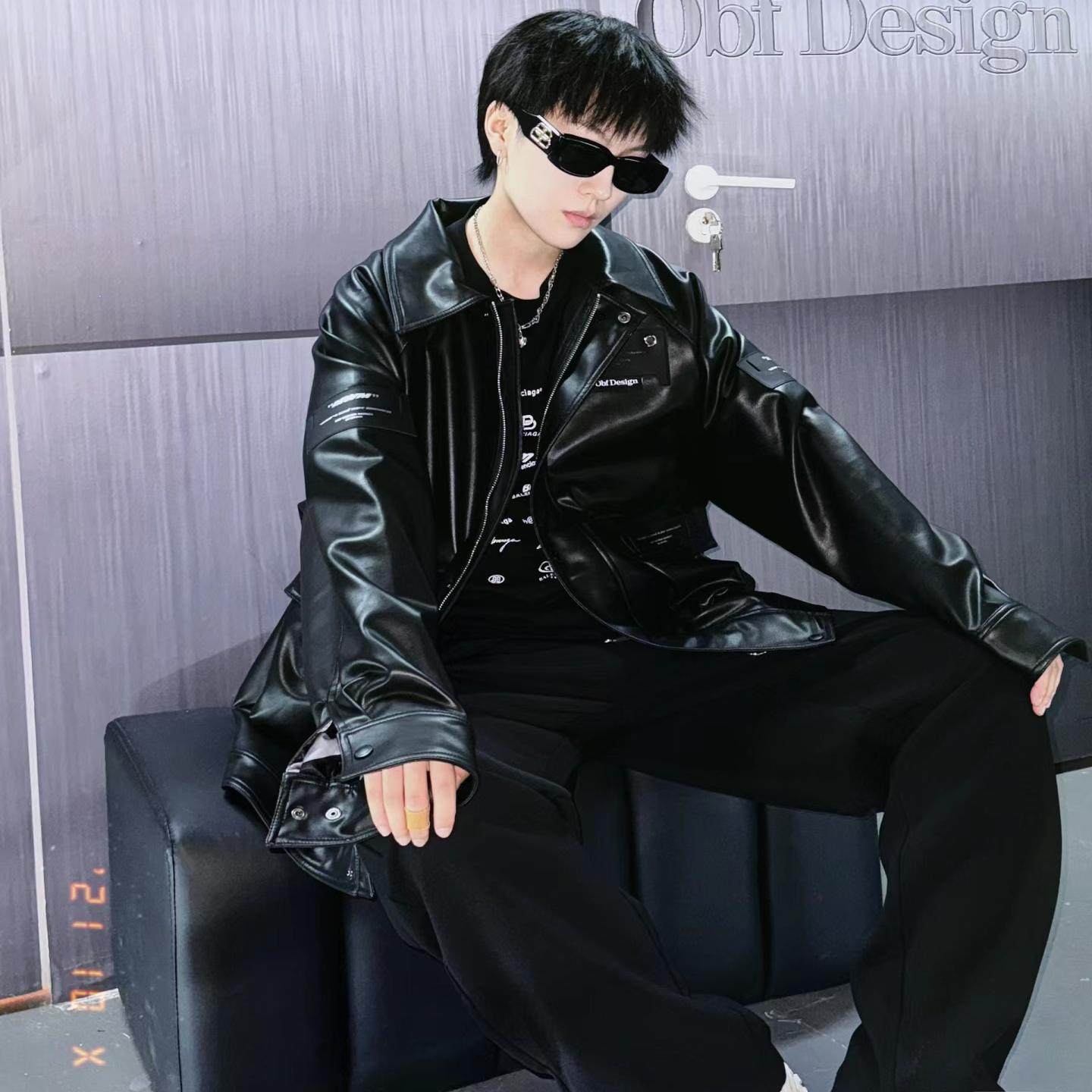 MWM木村井泓OOXOO.NET潮汇西班牙潮牌OBF小熊，这款皮衣外套如何？-常规大码外套-淘宝好物网