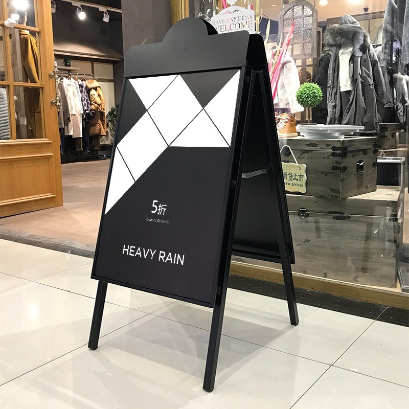 [USD 107.05] Outdoor Iron Billboard Display Board Door Vertical Double ...