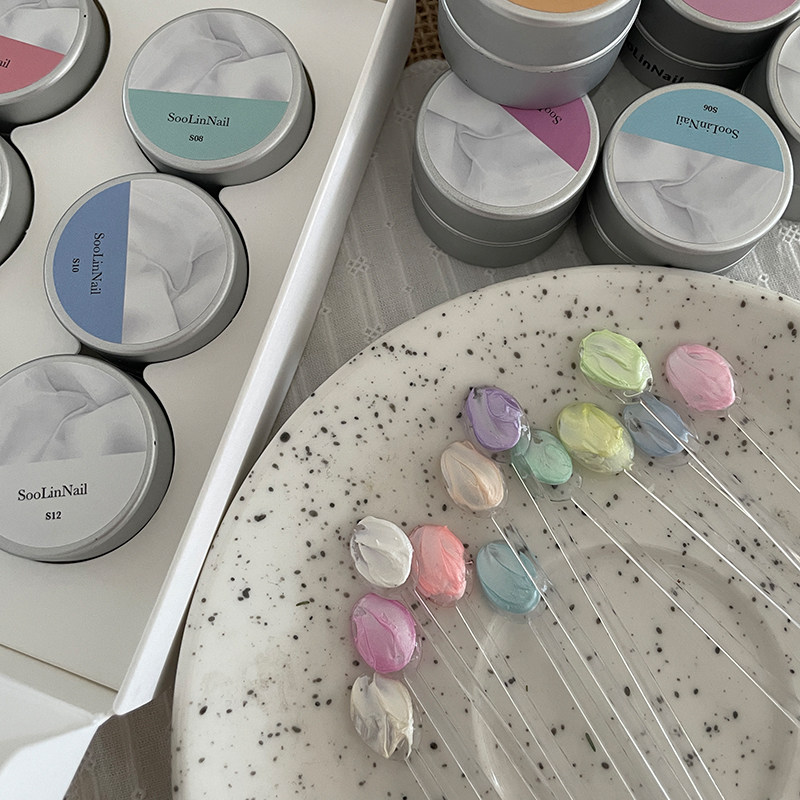 Soolinnail silk series nail polish s01-s12: mousse cream texture, the ...