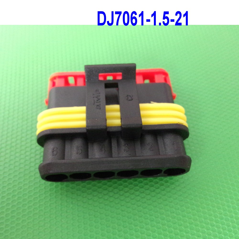 汽車防水連接器六孔防水接插件 電線接頭 DJ7061-1.5-11/21全套